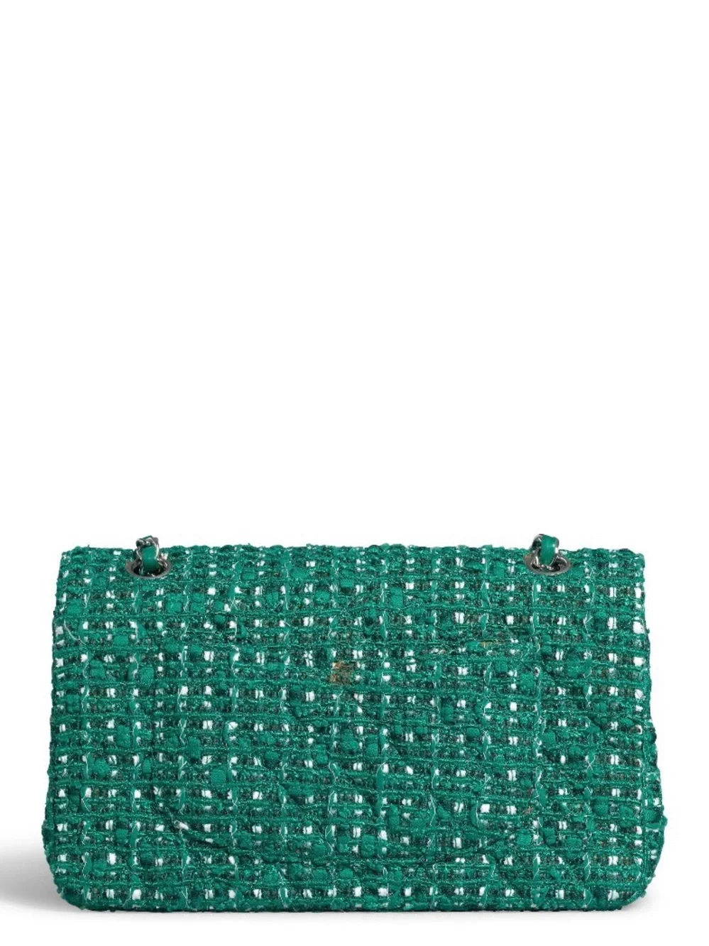 CHANEL | Bags | Chanel Emerald Green Tweed Flap Shoulder Bag | Poshmark